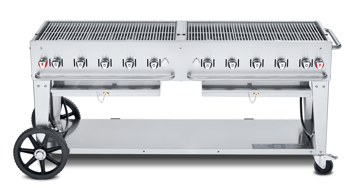 Crown Verity 72" Mobile Grill (Bulk Tanks Only) Lp CV-MCB-72-SI BULK ...