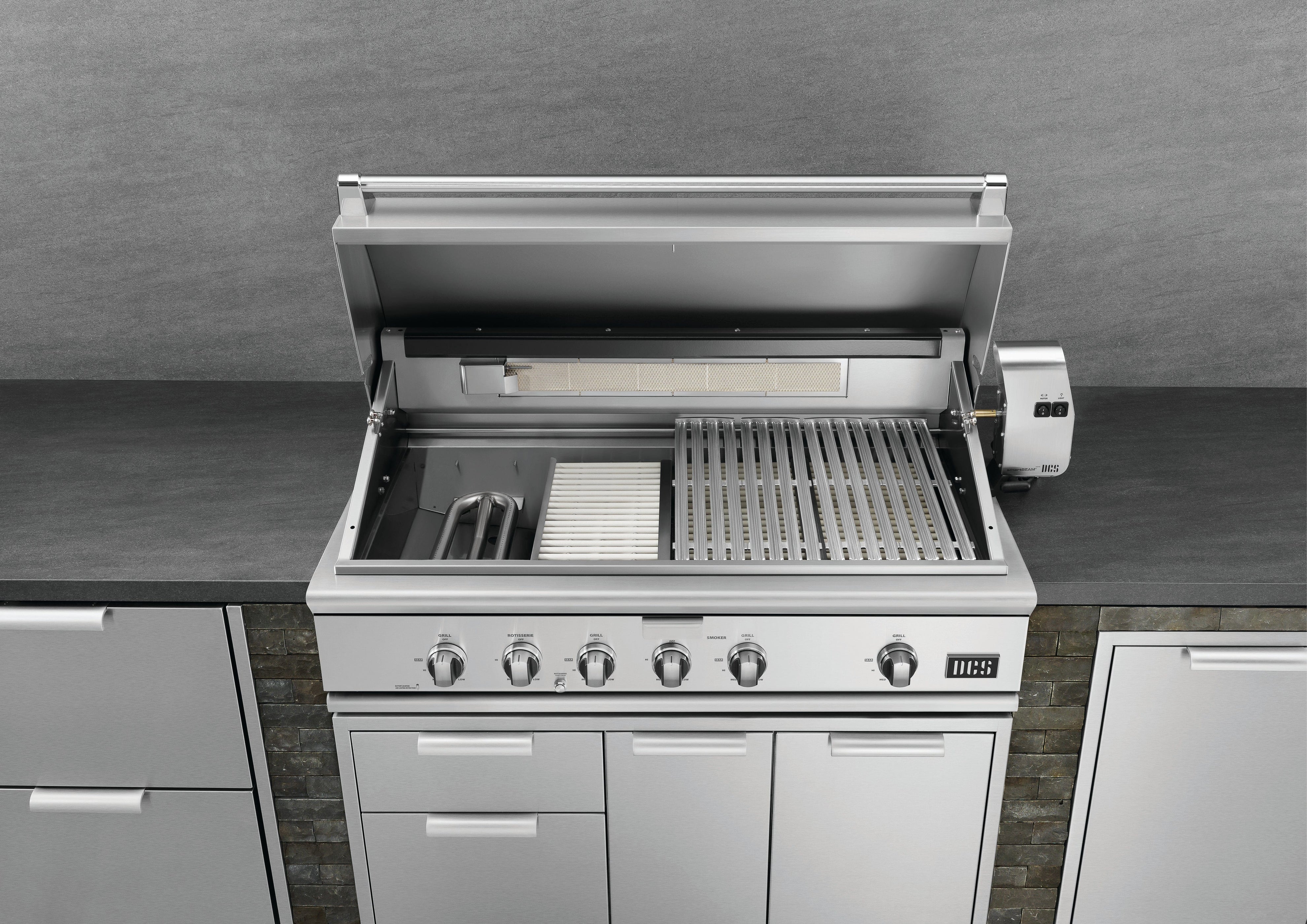 DCS Series 7 Built-in BBQ 48" With Rotisserie Kit + Integrated Side ...