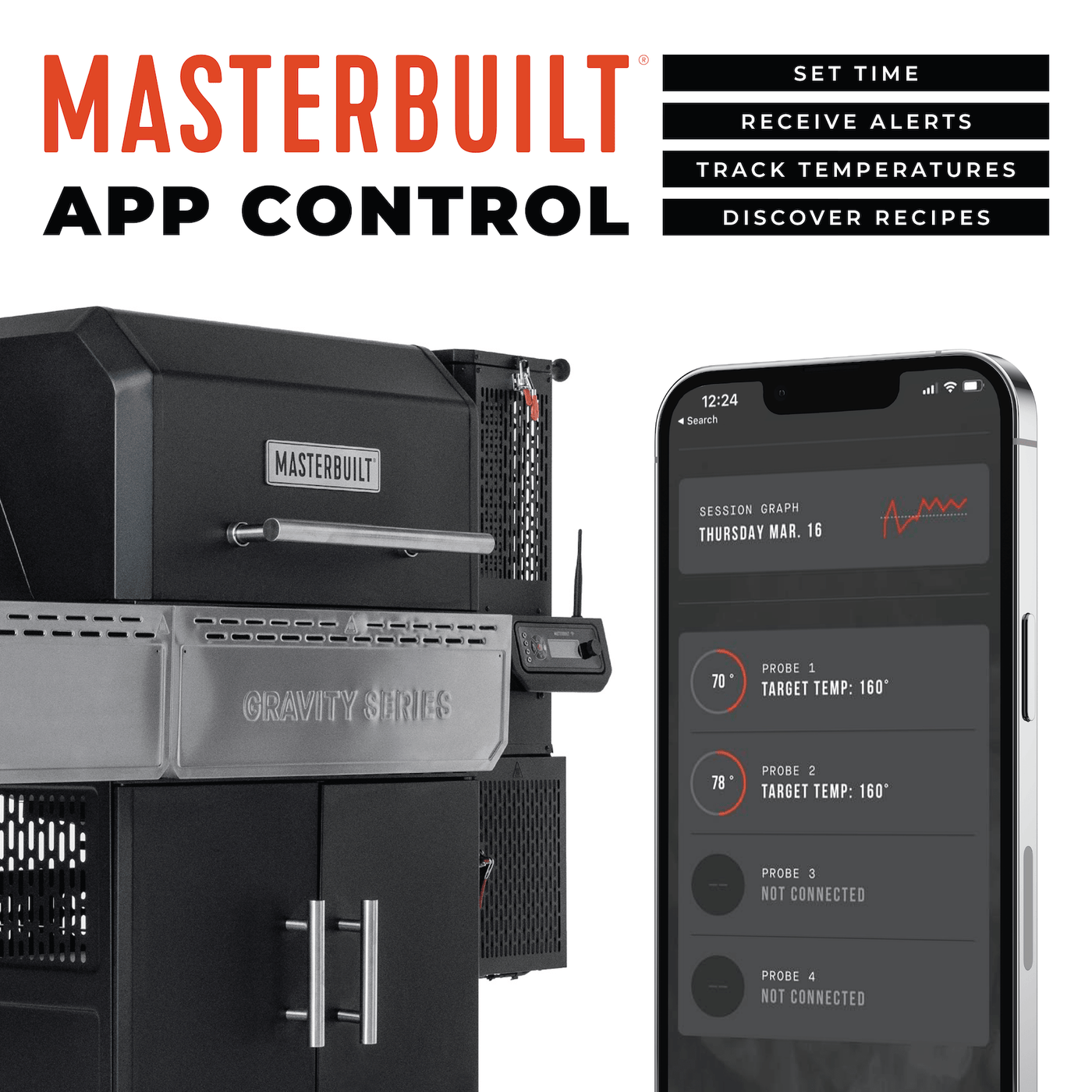 Masterbuilt Gravity Series 1150 Digital Charcoal Grill and Smoker MB20 ...