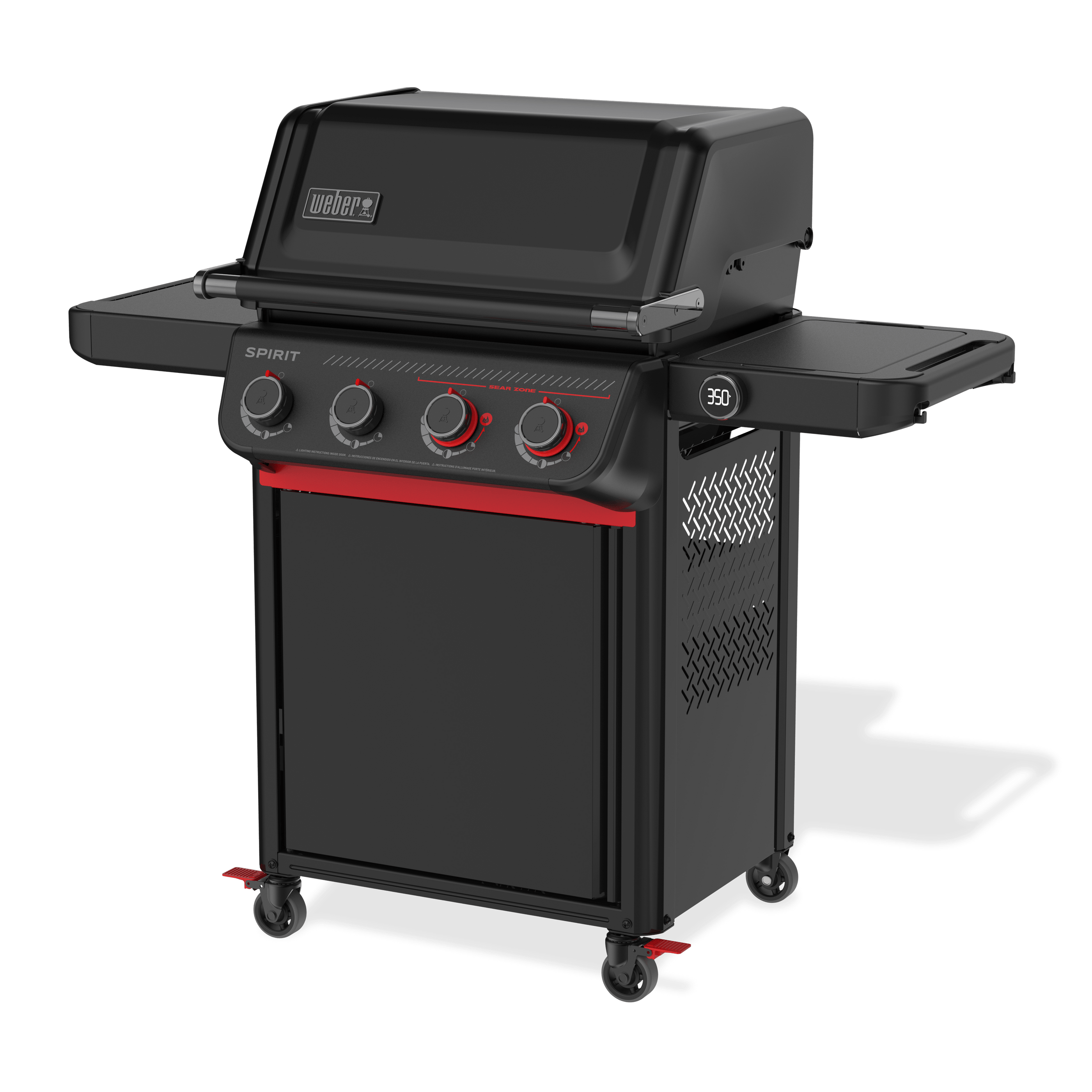 Weber Spirit EP-425 4-Burner Gas Grill Stealth Edition with Sear Zone — BBQing.com
