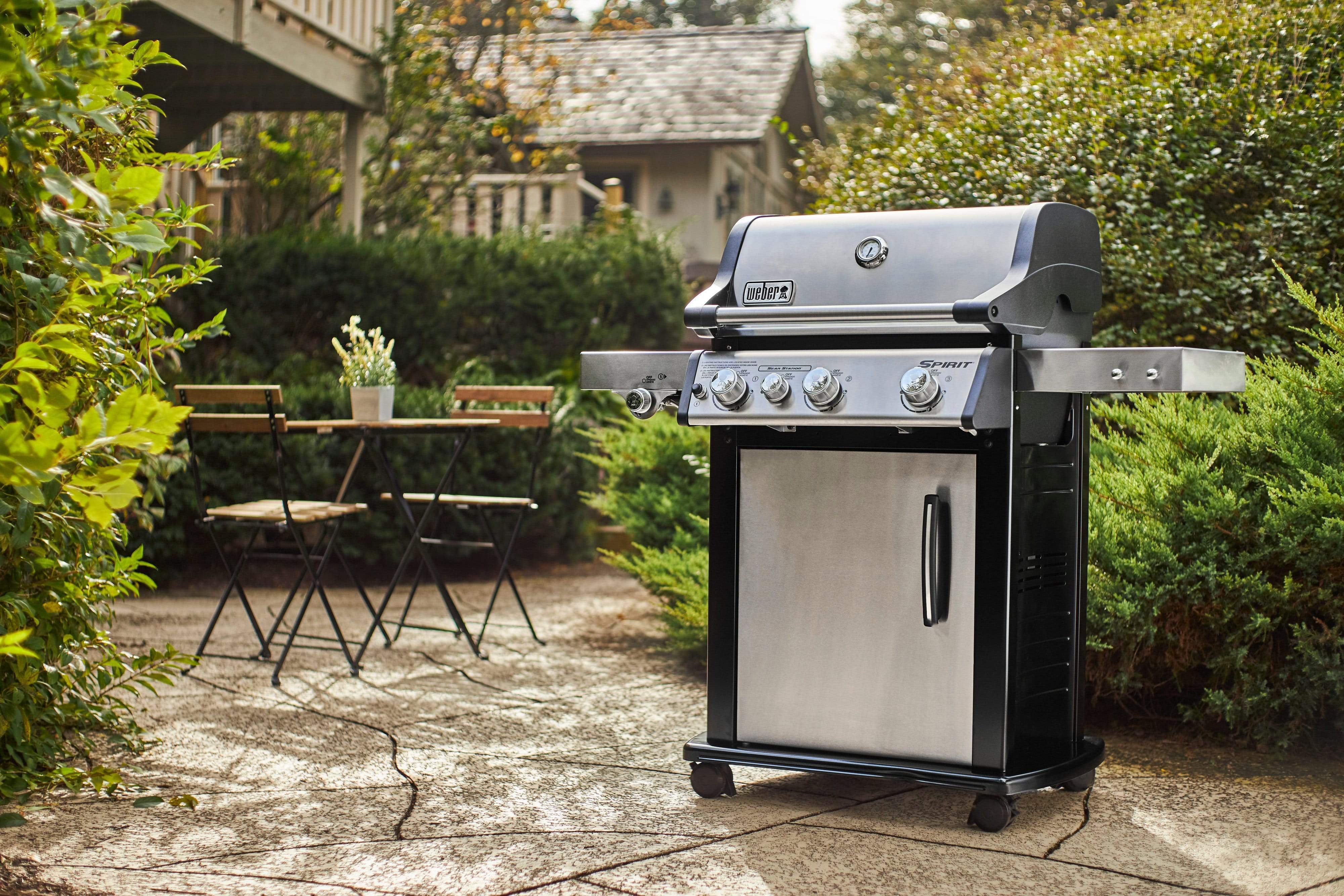 Weber Spirit SP-335 3-Burner BBQ in Stainless Steel with Sear Station ...